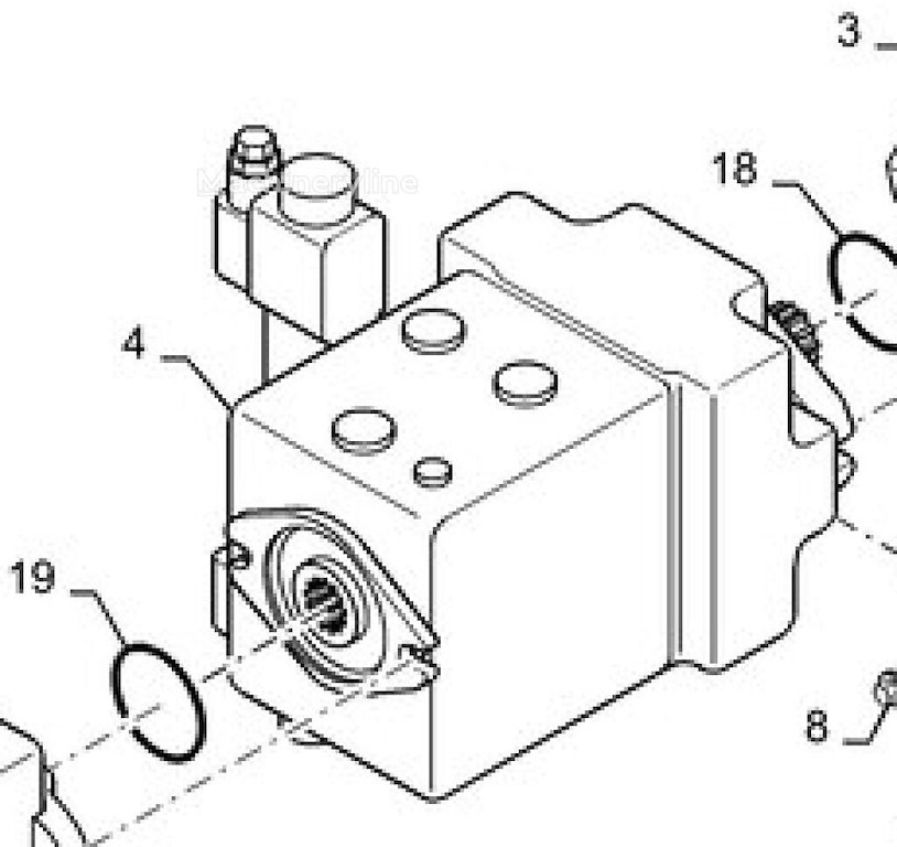 Case ND121850 hidraulična pumpa za SV211 građevinske mašine