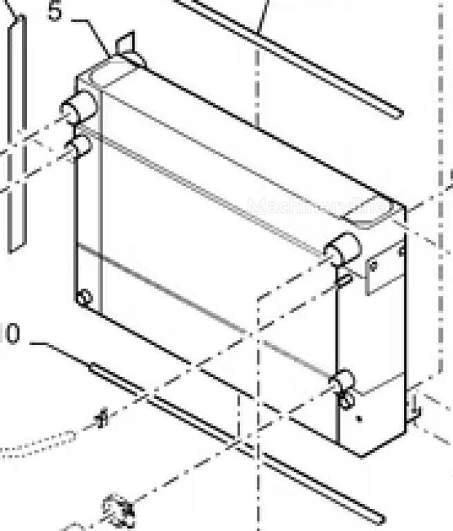 Case 47619867 radijator za hlađenje motora za DV209C DC209CD DC209D DV210C DV210CD DV210D građevinske mašine