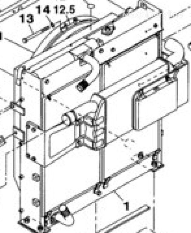 Case KRH10812 KRH10812 radijator za hlađenje motora za Case CX210B bagera