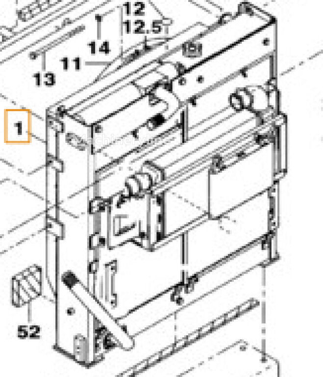 Case KRH12330 radijator za hlađenje motora za CX225SR bagera