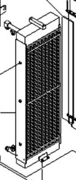 Case 11LH-30040 radijator za hlađenje motora za 1221E 1221EZN 1221EXR 1221ERN 1221EZN prednjeg utovarivača