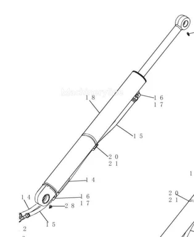 Case 133936A1 hidraulični cilindar za 580SM 590L 590SL 590SM 580M građevinske mašine