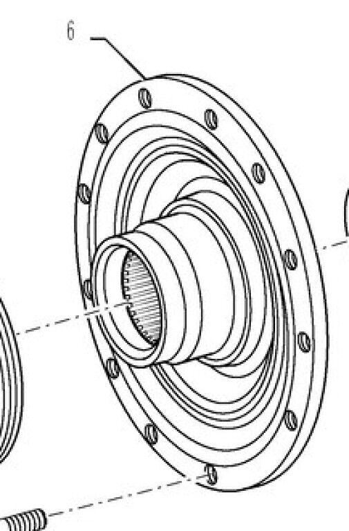 Case 84399664 osovina za 1021G 1121G 721F 721G 721G2 821G 921G građevinske mašine