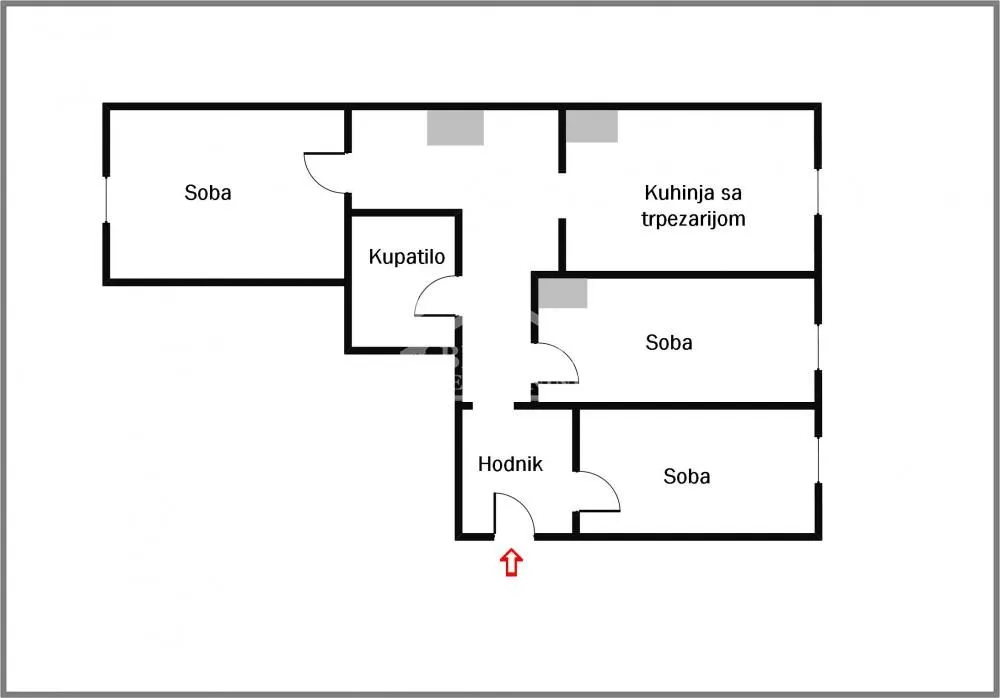 Prodaja, dvosoban stan, 59m2, Zemun Marije Bursać, Zemun, Beograd