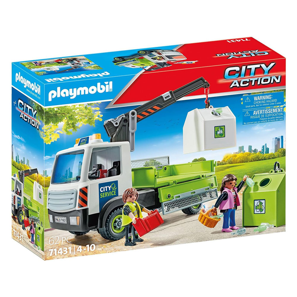 Playmobil City action Kamion za reciklažu stakla
