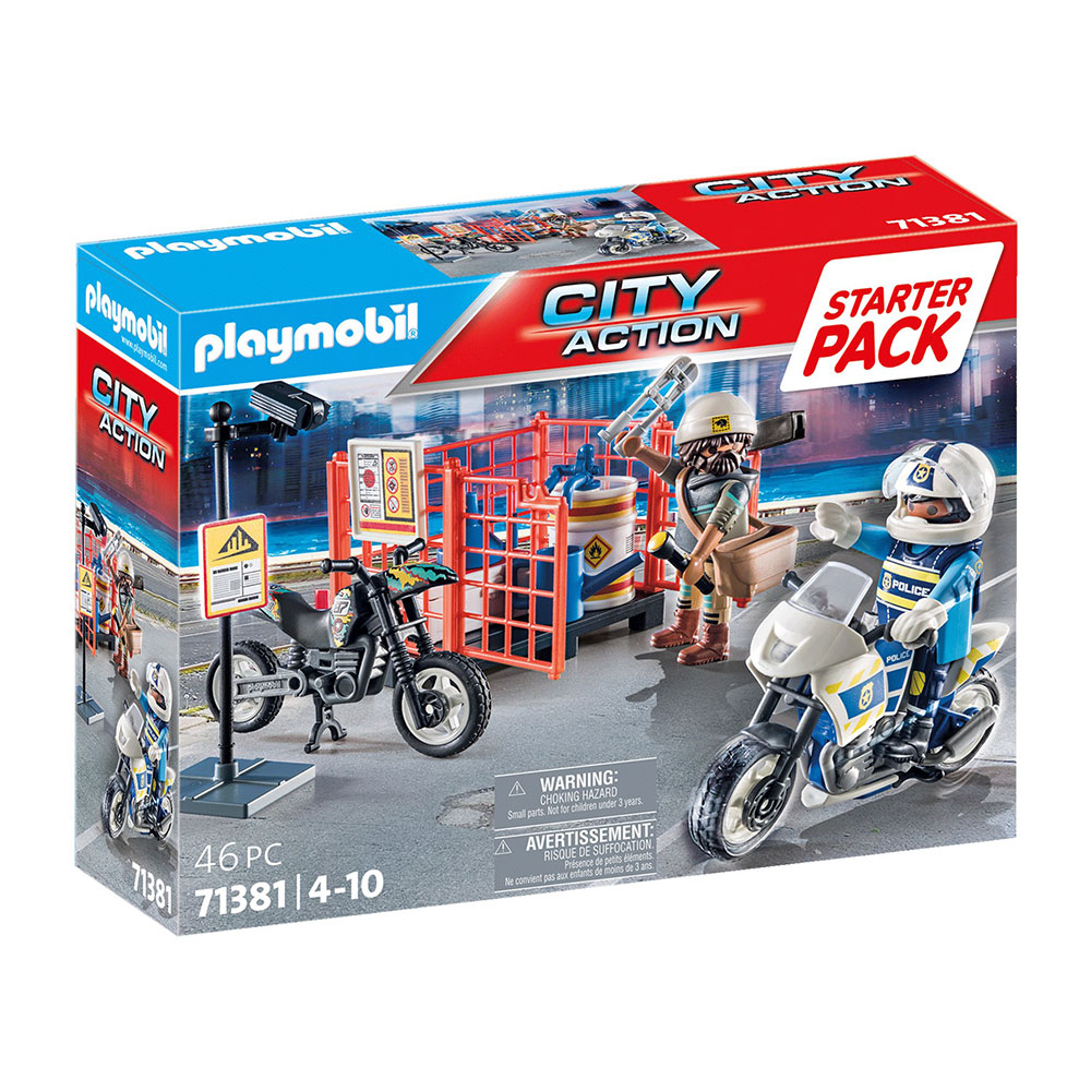 Playmobil City action Policajac na motoru set