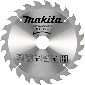 Makita list za crikular za drvo 190mm D-64951