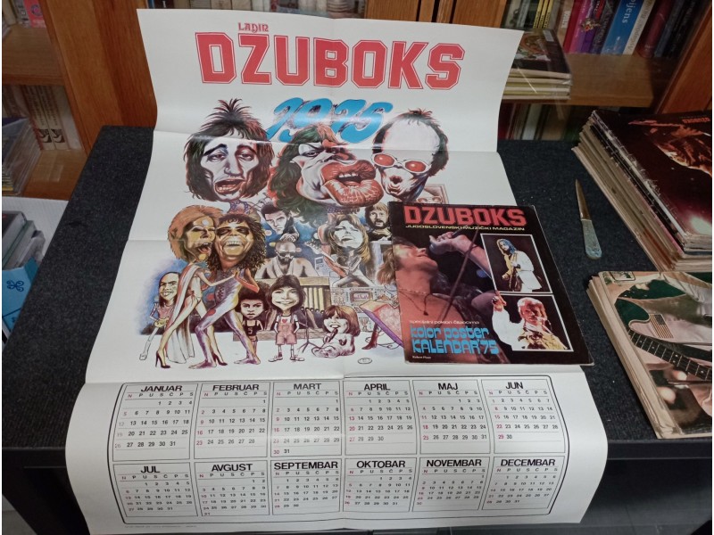 DŽUBOKS broj 4 (1975. god) + kolor poster KALENDAR 75