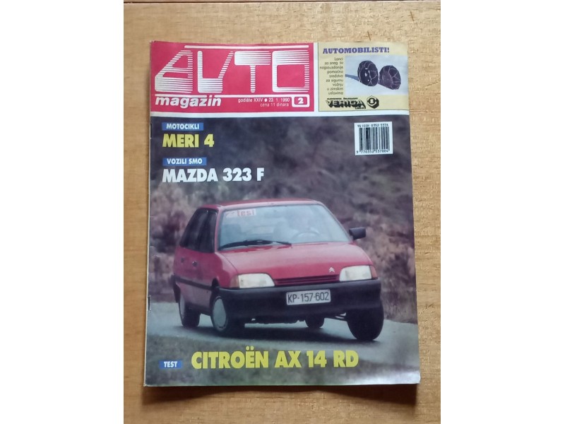 Auto Magazin - Broj 2 - 1990.g - Motocikli Meri 4 -