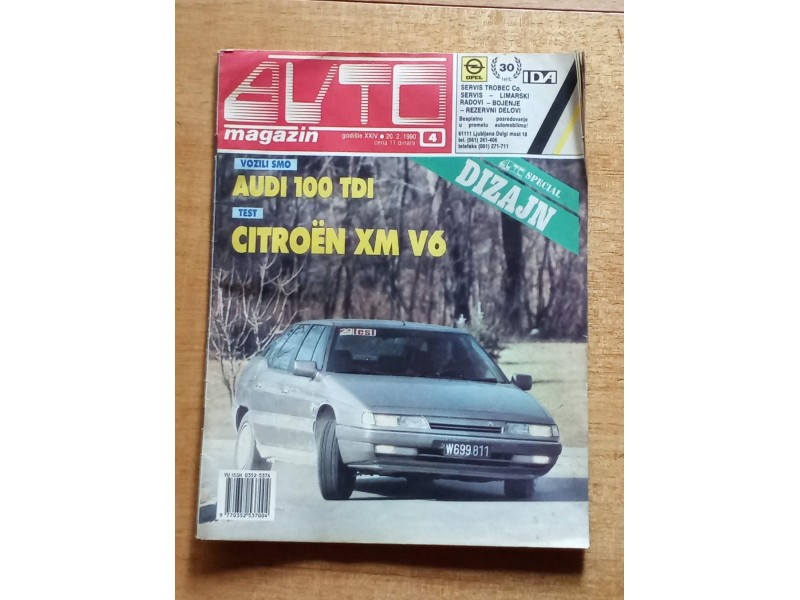 Auto Magazin - Broj 4 - 1990.g - Audi 100 TDI - Citroen