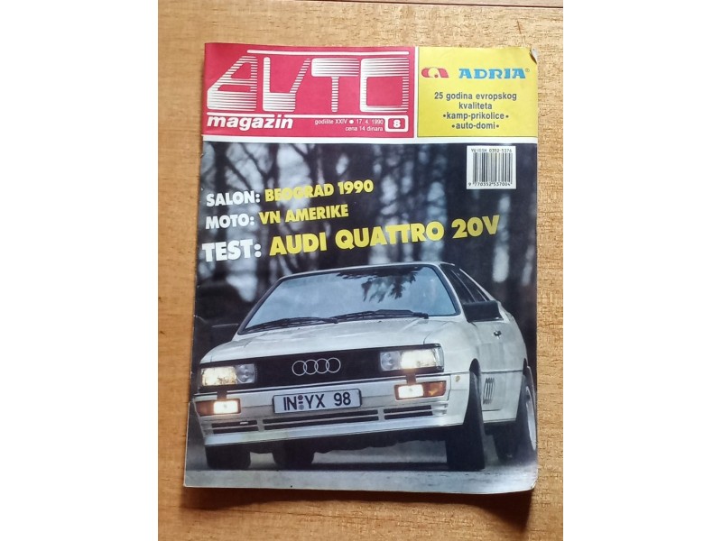 Auto Magazin - Broj 8 - 1990.g - Audi Quattro 20V