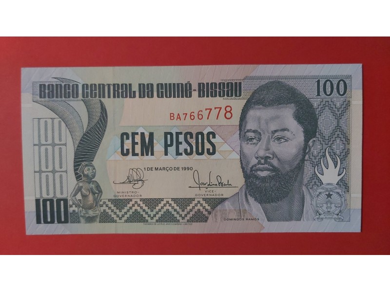 100 pesos 1990 god Gvineja Bisau UNC