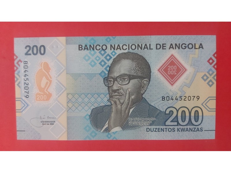 200 kwanzas 2020 god Angola UNC polimer