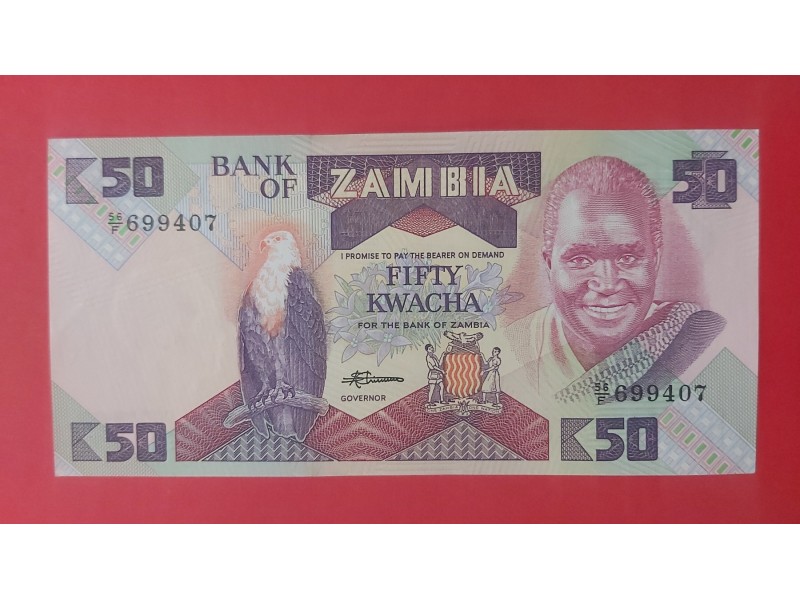 50 kwacha 1986 god Zambija UNC