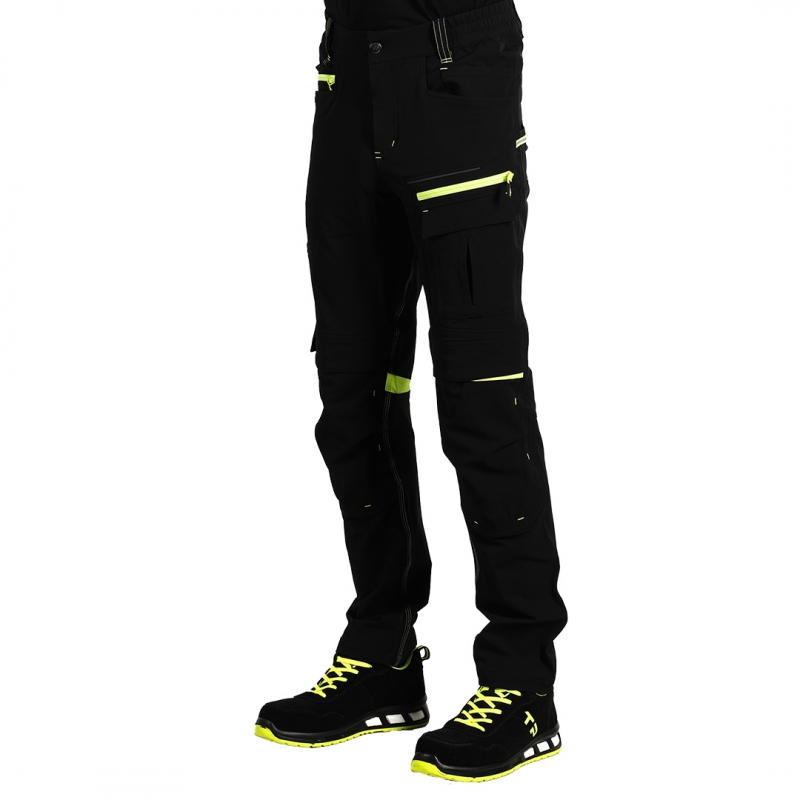 Pantalone TP Panther W crno-neon žute Novo