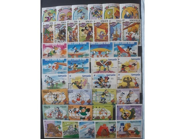 Dizni (Disney) ** lot 38 markica iz 6 serija