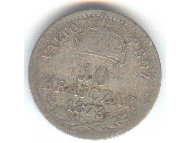 Madjarska 10 krajczar 1873 KB