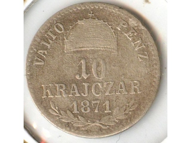 Madjarska 10 krajczar 1871 GYF