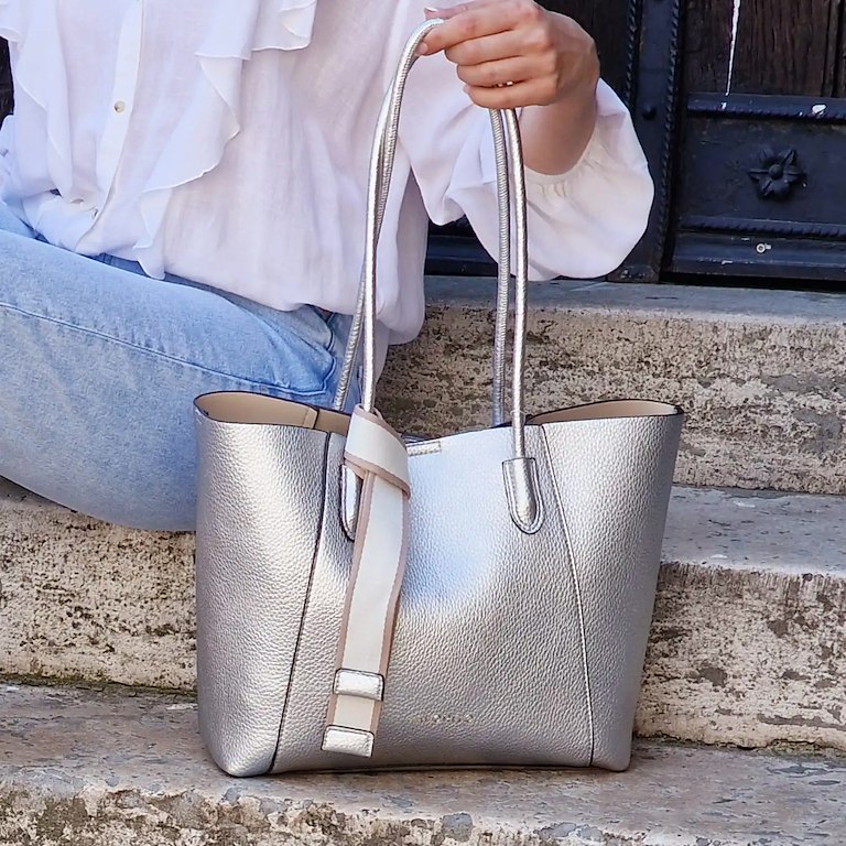 Ženska torba – T012419 srebrna