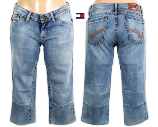 Tommy HILFIGER Denim streč 3/4 farmerke (XS)