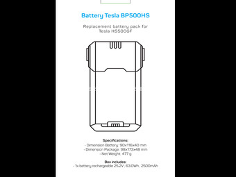 TESLA Baterije za usisivač HS500GF