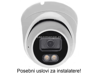 CAM-AHD2MP-DHM20W GMB DOME kamera 2mpix Warm Light Full Color 20M IR LED, AHD/TVI/CVI/CVBS 2,8mm MIC