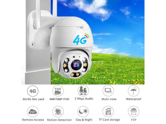 GEMBIRD CAM-IP4MP-EP9-EU 4G GMB kamera 4 mpix microSD iCSee xmeye pro app Two-way voice PTZ ip66