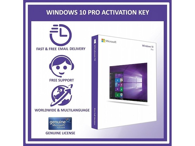 Windows 10 Professional 32/64 bit original licenca