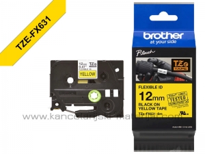 BROTHER TZe-FX631 traka 12mm crno na žuto FLEXI ID