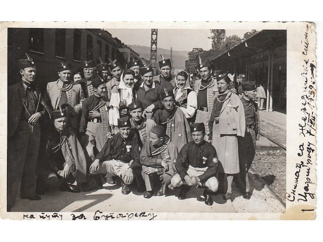 Sokoli na ž.stanici u Caribrodu 1939.god