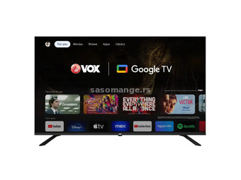 SMART LED TV 50 VOX 50GOU080B 3840x2160/UHD/4K/DVB-T2/C/S2/Google