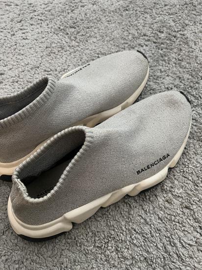 Balenciaga Speed Low Silver patike NOVO