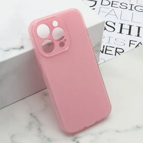 Futrola - maska GLOW SHINING za iPhone 15 Pro (6.1) roze (MS)