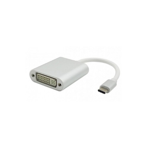 FAST ASIA Adapter konvertor USB 3.1 tip C (M) - DVI (F) srebrni