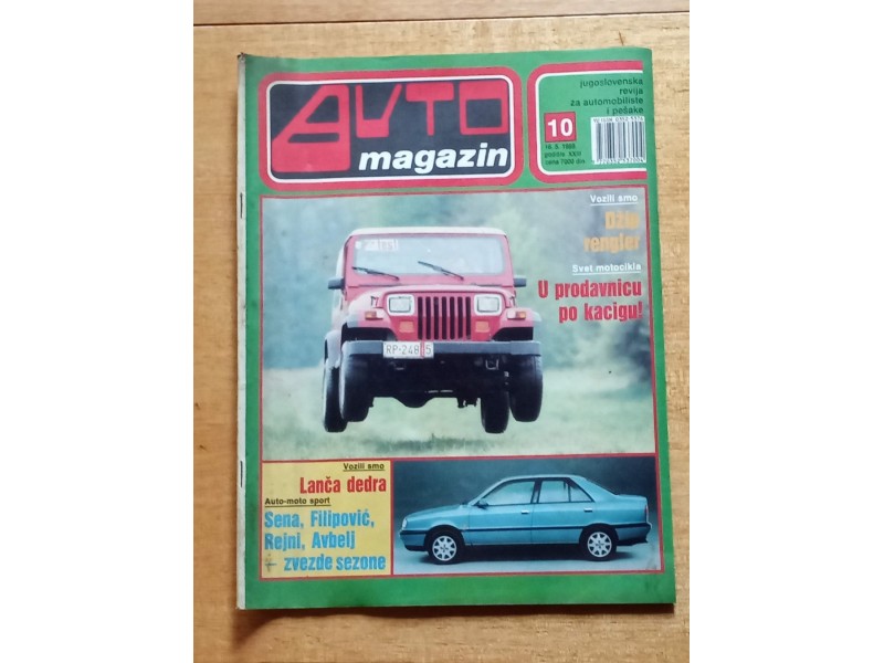 Auto Magazin - Broj 10 - 1989.g - Džip Yengler -