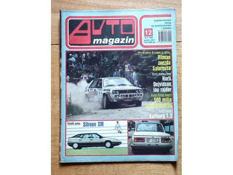 Auto Magazin - Broj 12 - 1989.g - Vartburg 1,3 -