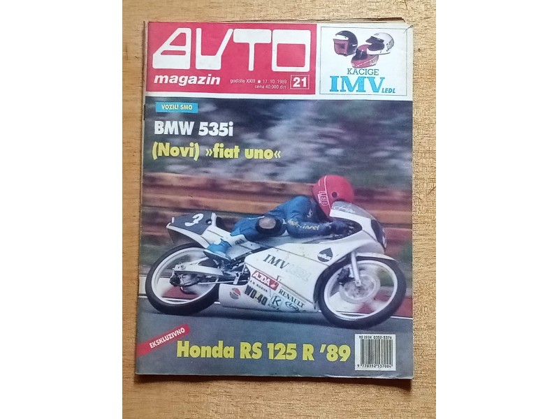 Auto Magazin - Broj 21 - 1989.g - BMW 535i -