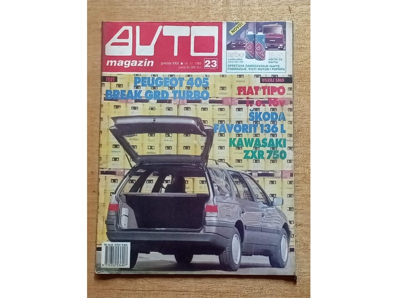 Auto Magazin - Broj 23 - 1989.g - Peugeot 405 -