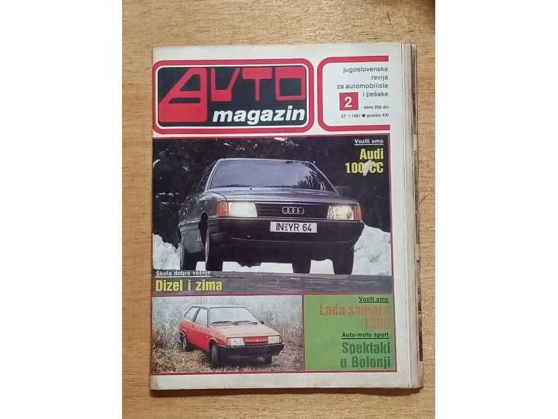 Auto Magazin - Broj 2 - 1987.g - Lada Samara - Audi 100