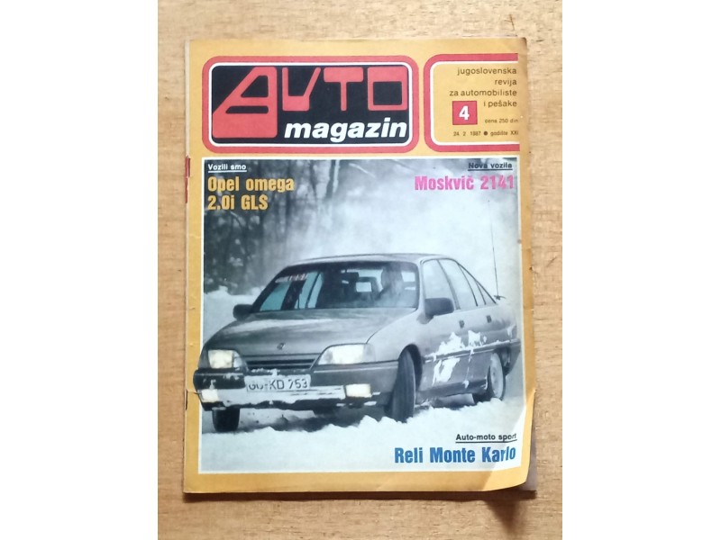 Auto Magazin - Broj 4 - 1987.g - Reli Monte Karlo