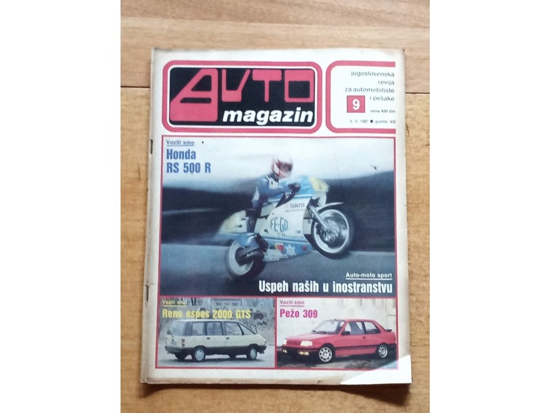 Auto Magazin - Broj 9 - 1987.g - Motor Honda RS 500 R