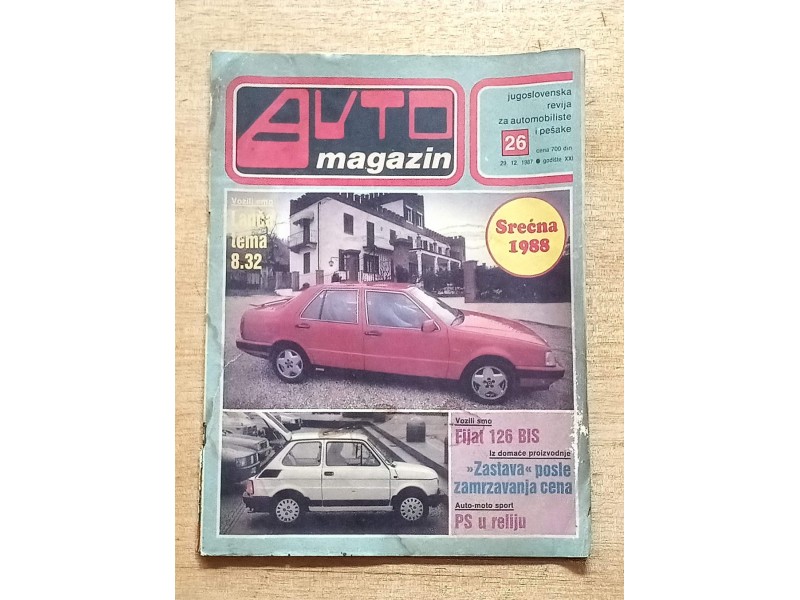 Auto Magazin - Broj 26 - 1987.g - BLanča Tema 8.32