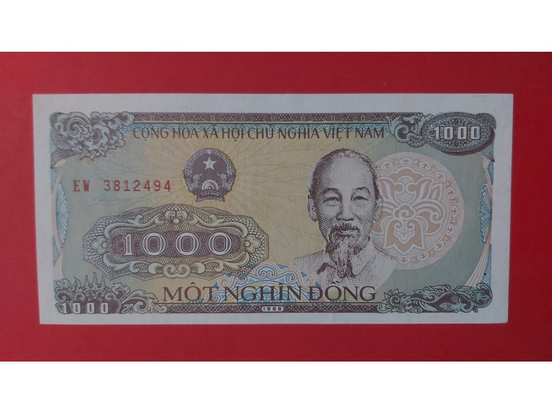 1.000 djong 1988 god Vijetnam UNC