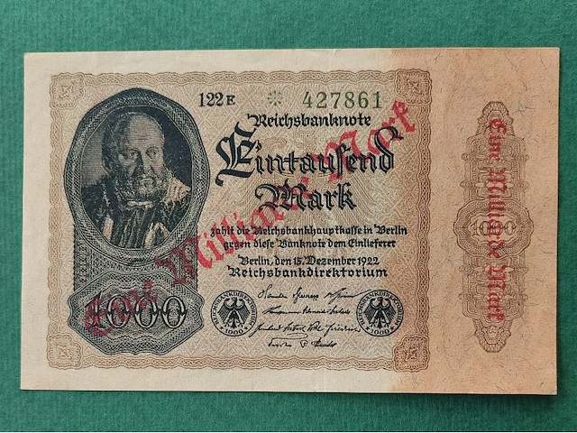 1 MILIJARDA na 1000 MARAKA 1922