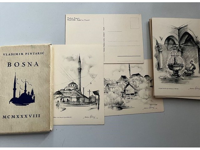 Bosna 1938. Vladimir Pintarić razglednice komplet
