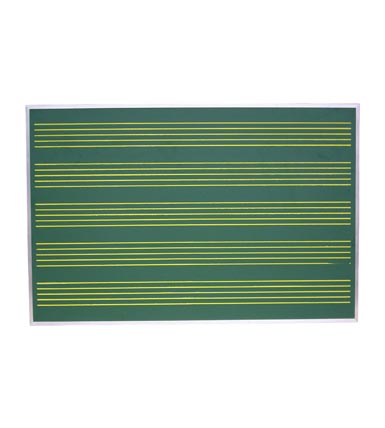Muzička zelena tabla sa notnim sistemom, 2400×1200 mm