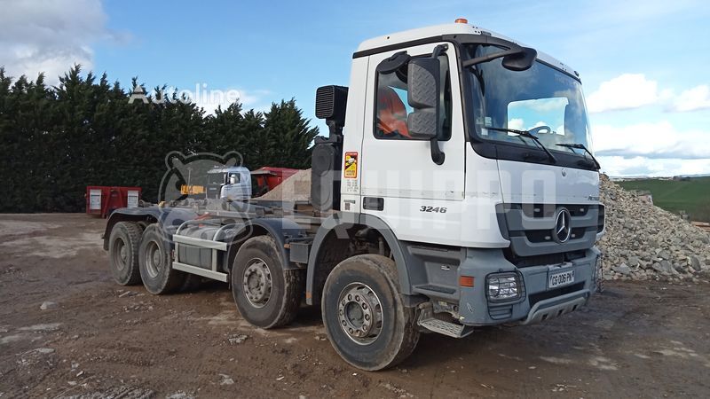 Mercedes-Benz Actros 3246 8x4 with Marrel telescopic hook arm (22 tons) kamion rol kiper