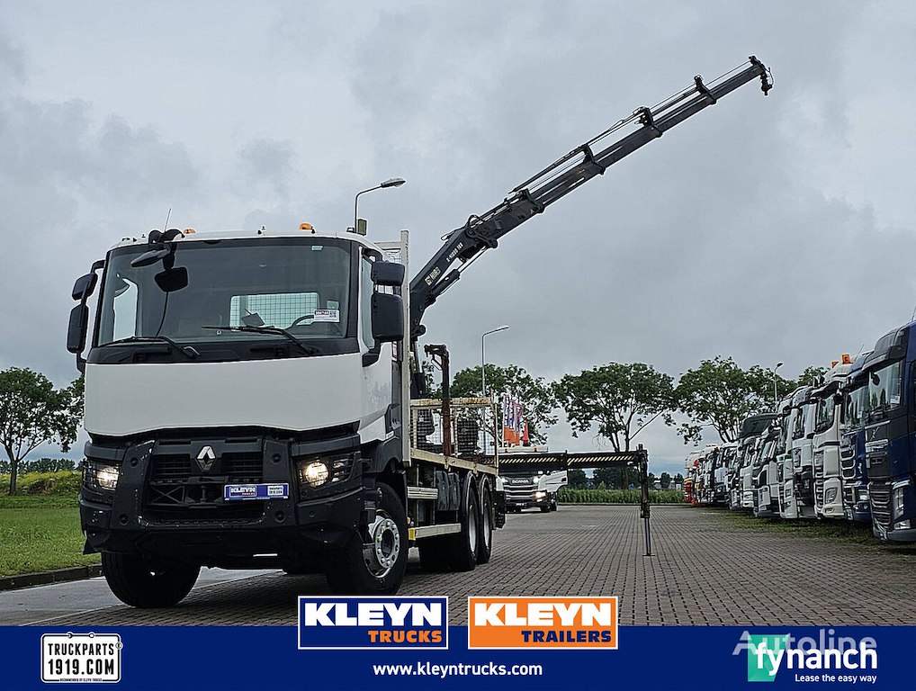 Renault C 430 6x4 hiab188es4 kamion platforma