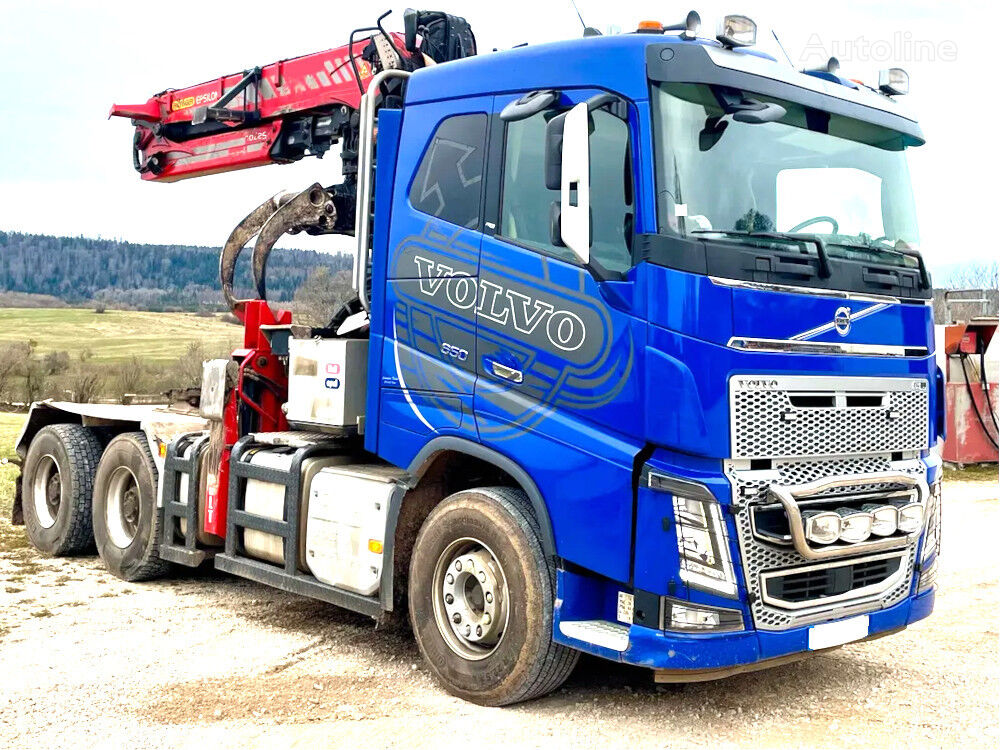 Volvo FH 650 with EPSILON S270L98 kamion za prevoz drva