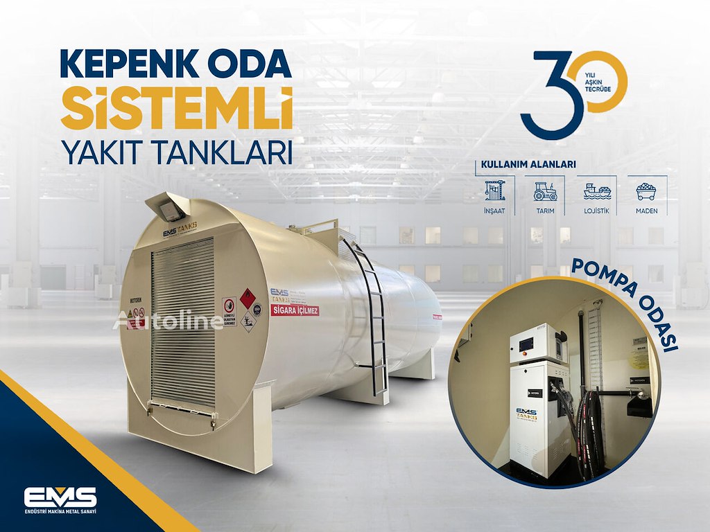 Novi EMS Tanks 20.000 Lt. Hacimli AKARYAKIT TANKI , Kepenk Oda Sistemli rezervoar za skladistenje goriva